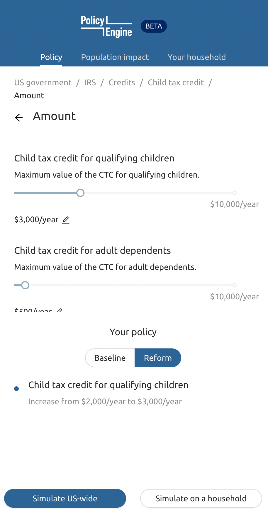 Separate policy cart with light gray shading · Issue #803 · PolicyEngine/policyengine · GitHub
