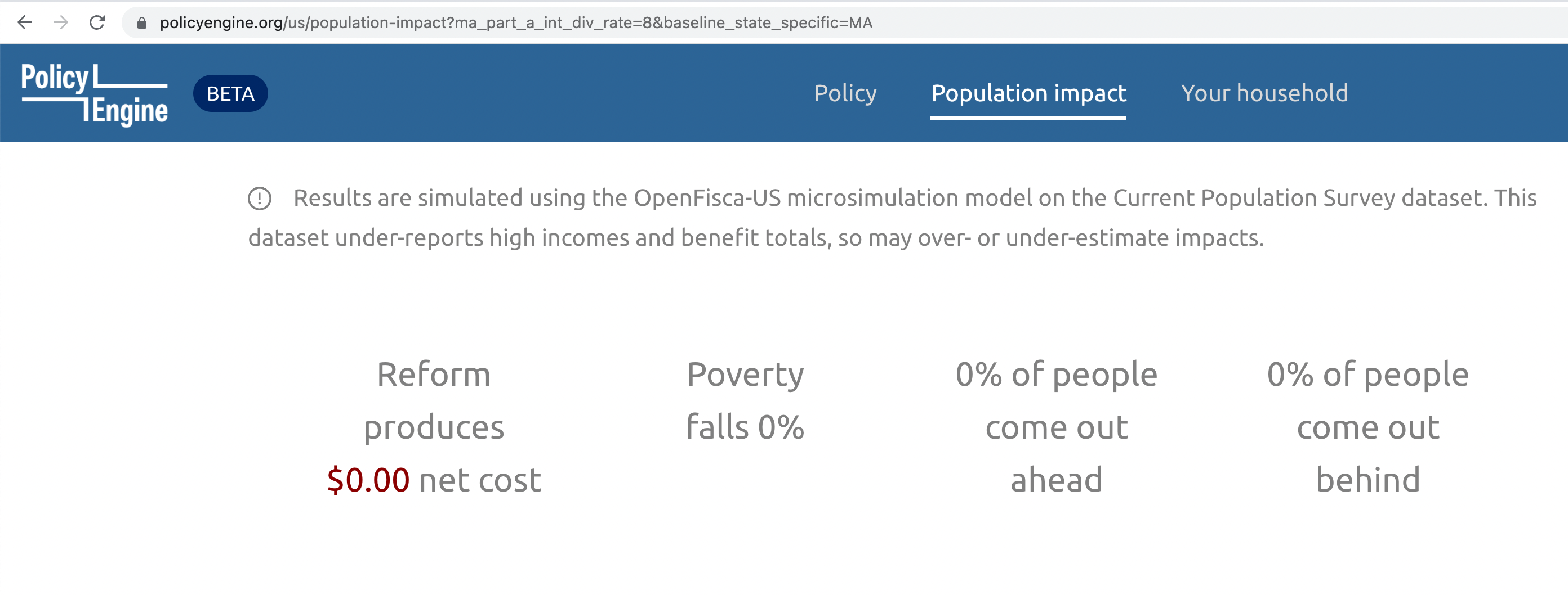 Going back to policy page while loading and changing geography doesn't capture the change ...