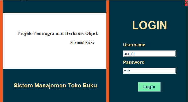 GitHub - FiryanulRizky/Aplikasi_ManajemenTokoBuku: Projek Akhir Semester Pemrograman ...