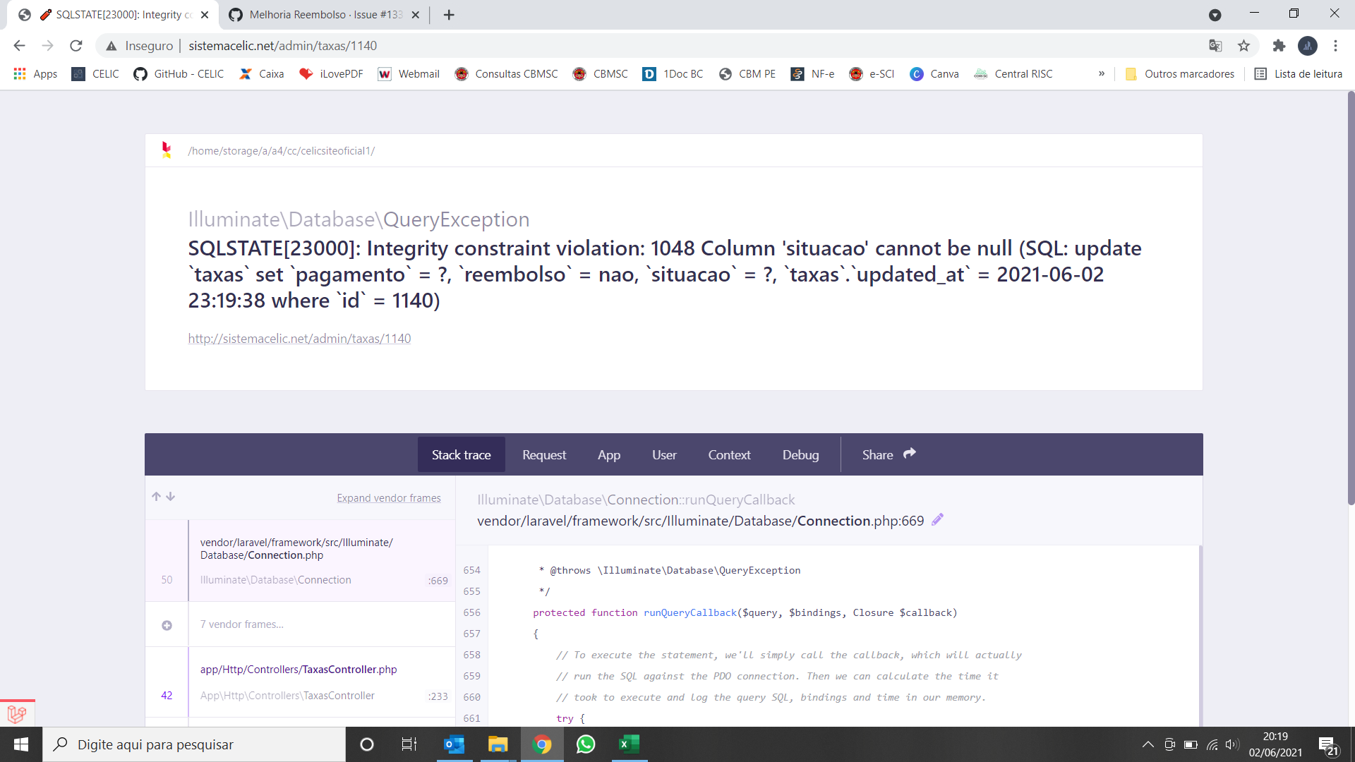 Erro campo taxas · Issue #162 · fullcontent/sistemacelic · GitHub
