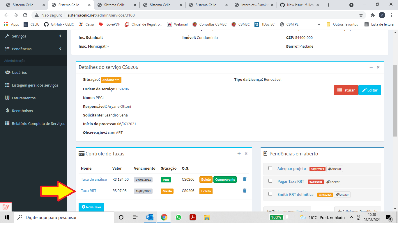 Bug · Issue 189 · Fullcontentsistemacelic · Github 