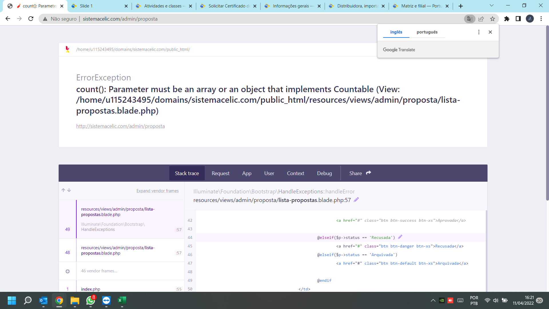 Erro proposta · Issue #248 · fullcontent/sistemacelic · GitHub