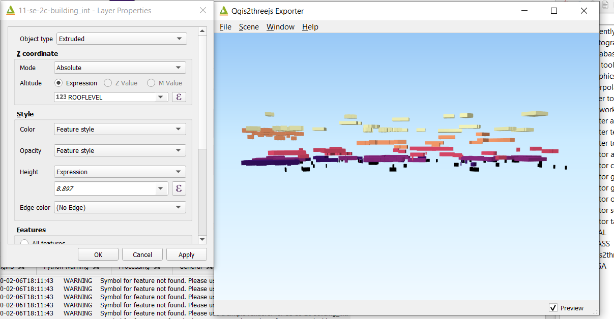Can not choose field value of shapefile as "Height" · Issue #202 · minorua/Qgis2threejs · GitHub