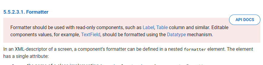 The API DOCS button misaligned in case of warning block · Issue #281 · cuba-platform ...