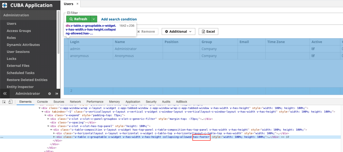 Add specific style class name to a table if a footer is displayed · Issue #2701 · cuba-platform ...