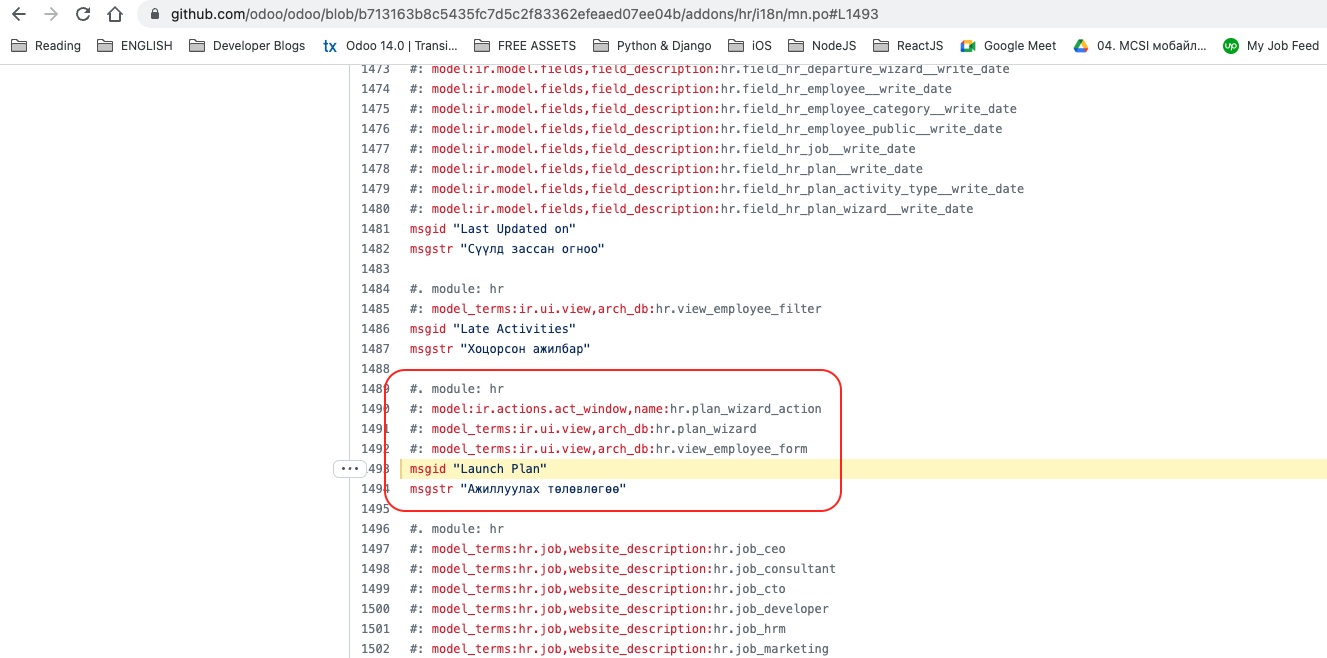 [14.0] Some translation value not being updated from Transifex · Issue #94280 · odoo/odoo · GitHub