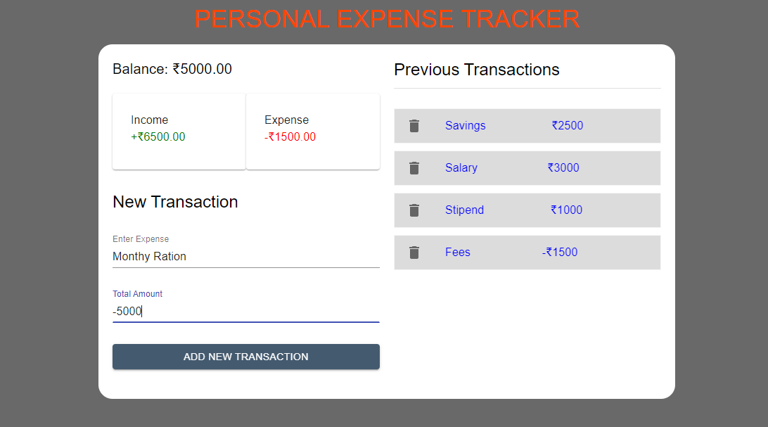 GitHub - anmolsharma16/Personal-Expense-Tracker