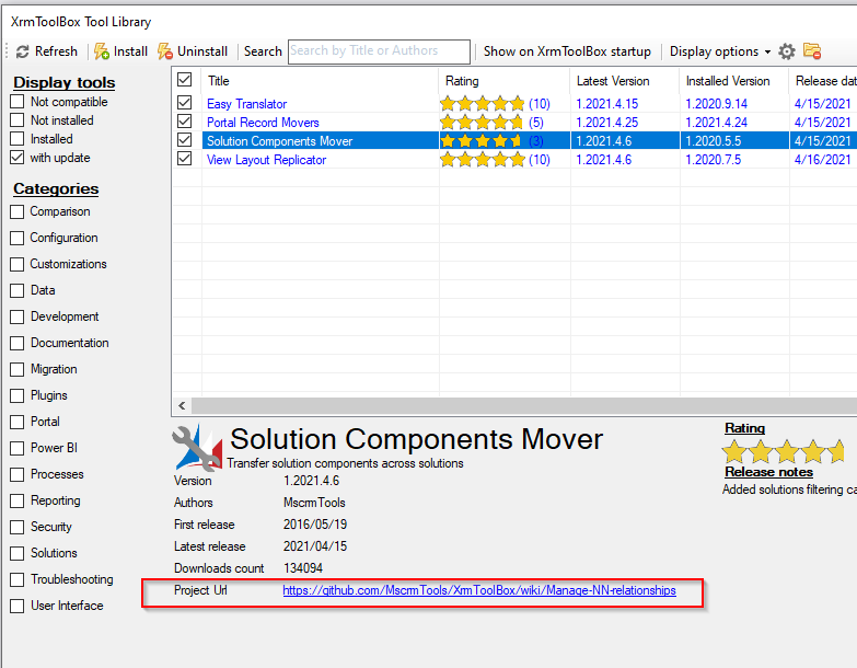 [BUG] Incorrect URL in solutions Components Mover · Issue #1027 · MscrmTools/XrmToolBox · GitHub