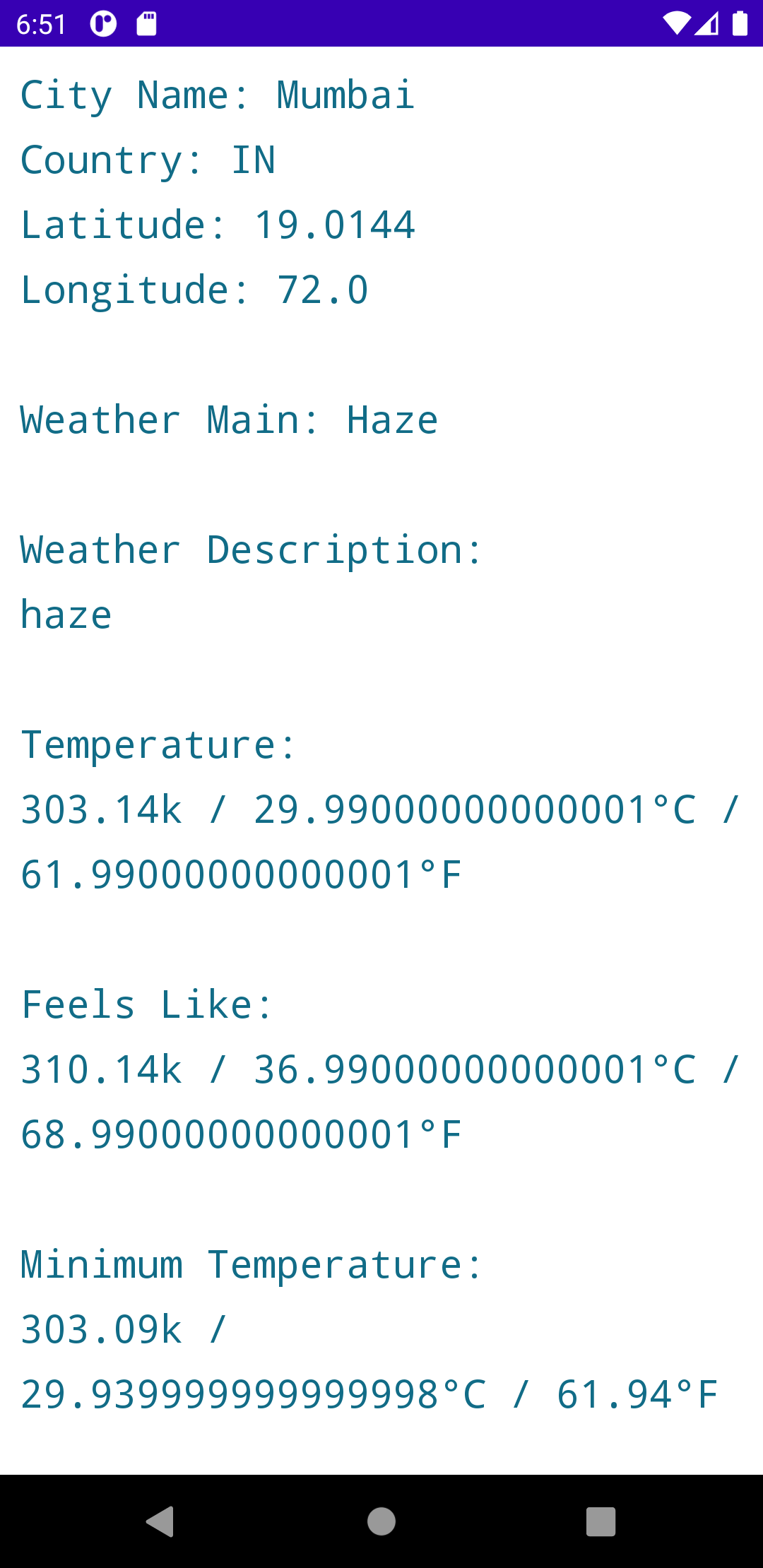 GitHub - WilfredAlmeida/weatherite: An Android application for getting ...