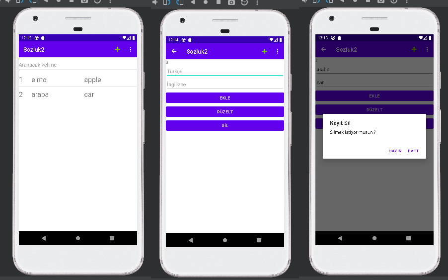 GitHub - ersinbulut/JavaSozlukUygulamasi: Android Studio - SQLite ile Sözlük Uygulaması