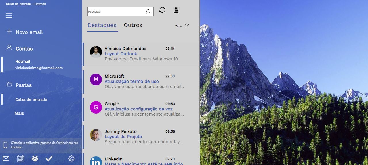 GitHub - ViniciusDelmondes/Outlook: Projeto com o intuito de clonar a interface do Outlook do ...