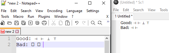 Unicode Symbol Display Issue · Issue 10679 · Notepad Plus Plusnotepad Plus Plus · Github