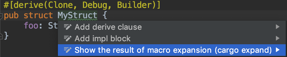 Support items generated by proc macros · Issue #1786 · intellij-rust/intellij-rust · GitHub