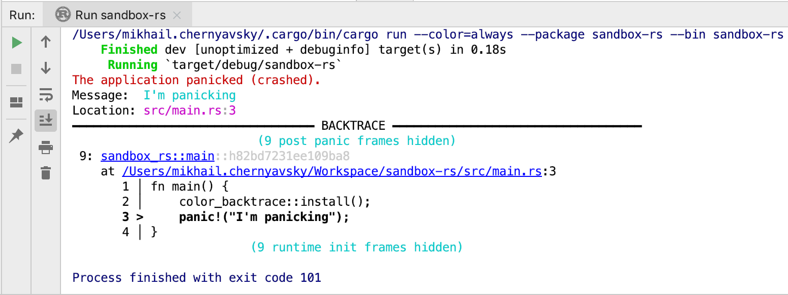 Stderr is not a tty, which means color-backtrace disables coloring · Issue #4061 · intellij-rust ...