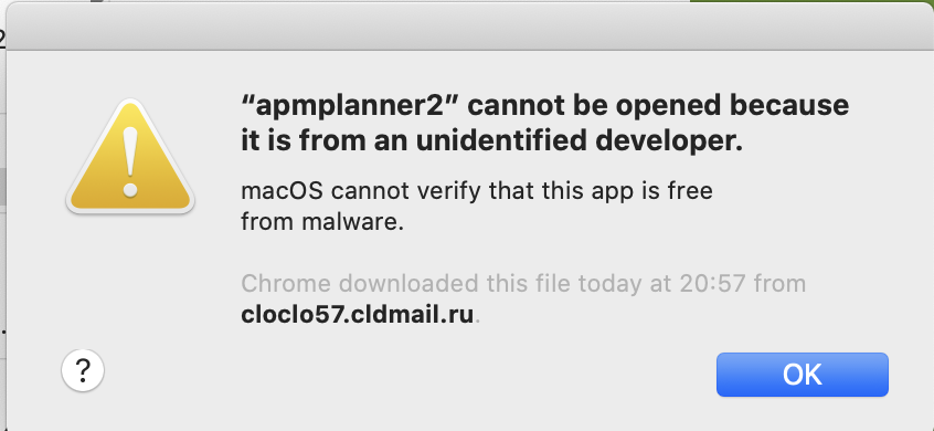 APM Planner not working on MAC OS Catalina 10.15.3 · Issue #1213 · ArduPilot/apm_planner · GitHub