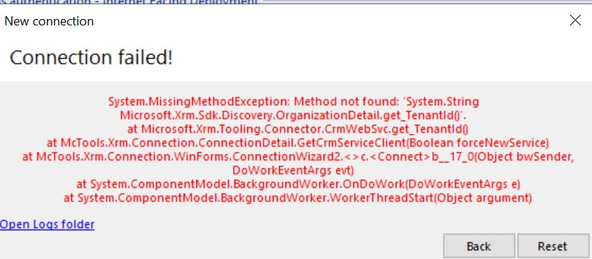 Connections to Dynamics 365 broken · Issue #920 · MscrmTools/XrmToolBox · GitHub