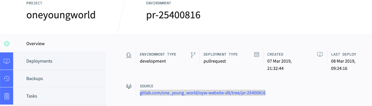 Source link on PR environments is incorrect for GitLab · Issue #948 · uselagoon/lagoon · GitHub