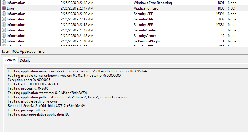 Attempting to reinstall Docker Desktop for Windows after uninstalling not working · Issue #5840 ...