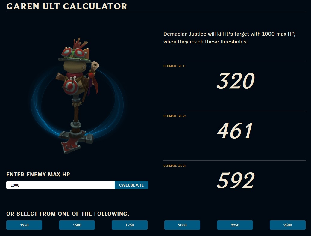 GitHub - Nadzt/garen-ult-calculator: simple garen ult kill threshold calculator