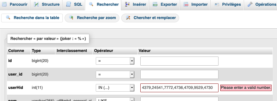 Error 'Please enter a valid number' when searching through a list of numerical values · Issue ...
