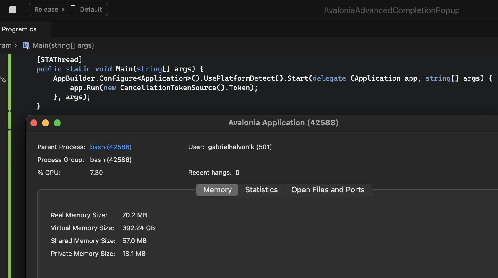 High Cpu Usage On Macos · Issue 11070 · Avaloniauiavalonia · Github 