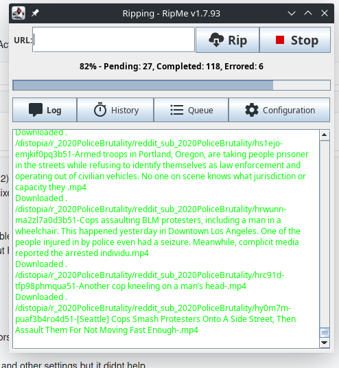 reddit rip freezes after 118 downloads · Issue #1784 · RipMeApp/ripme · GitHub