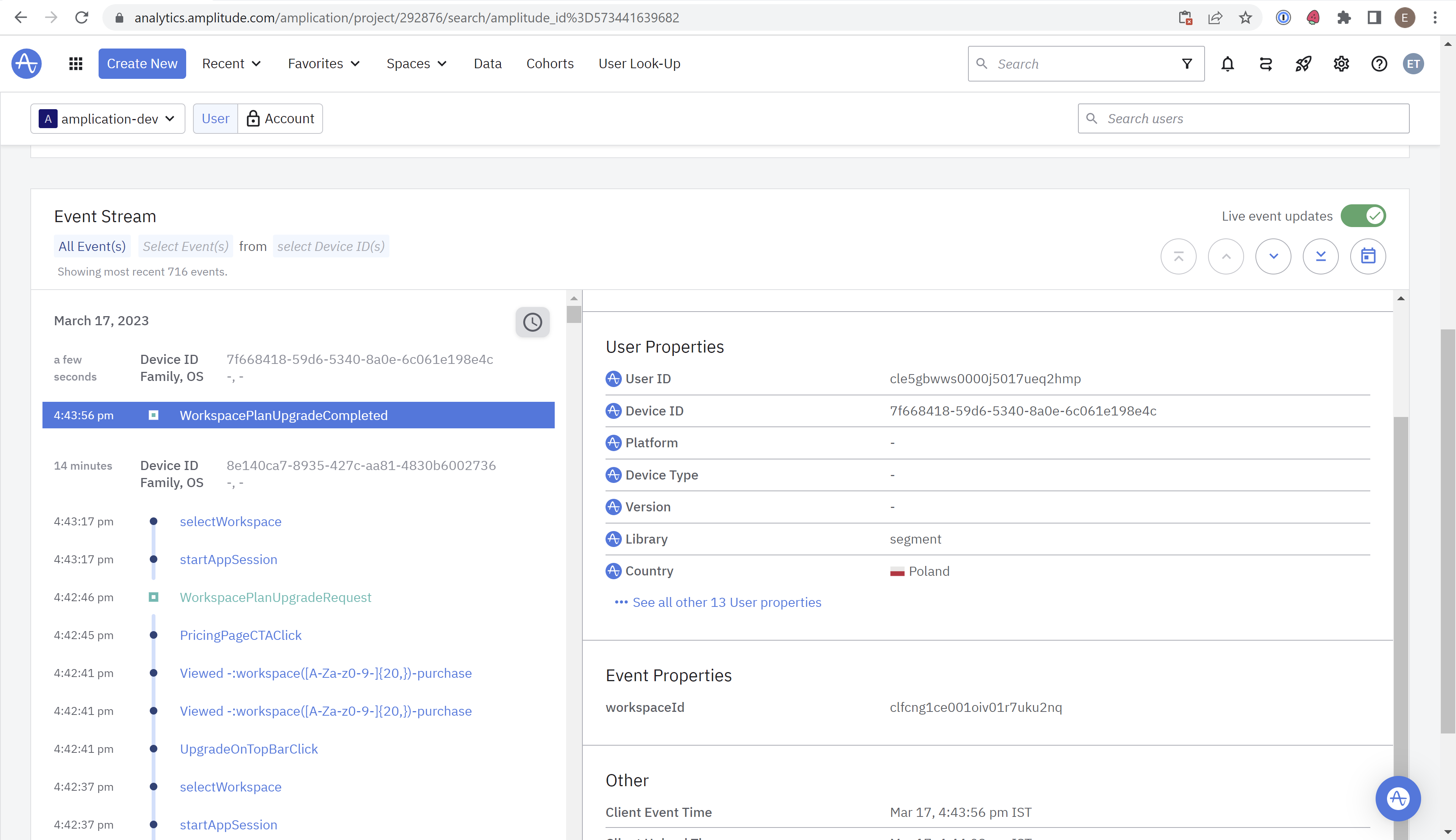 🐛 Bug Report: WorkspacePlanUpgradeRequest and WorkspacePlanUpgradeCompleted has wrong user id ...