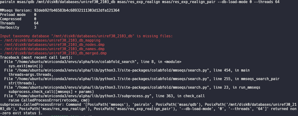 missing uniref30 files mapping nodes name merged · Issue #184 ...