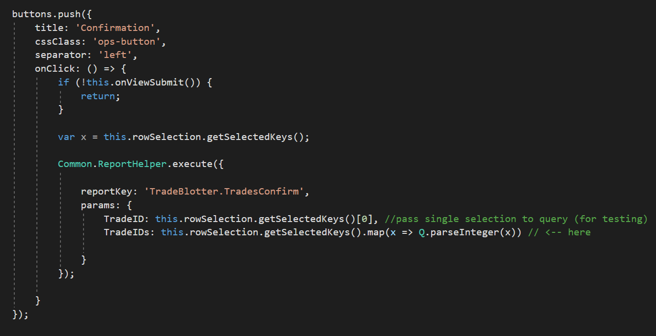 using rowSelection.getSelectedKeys on grid to generate PDF based on selected records · Issue ...