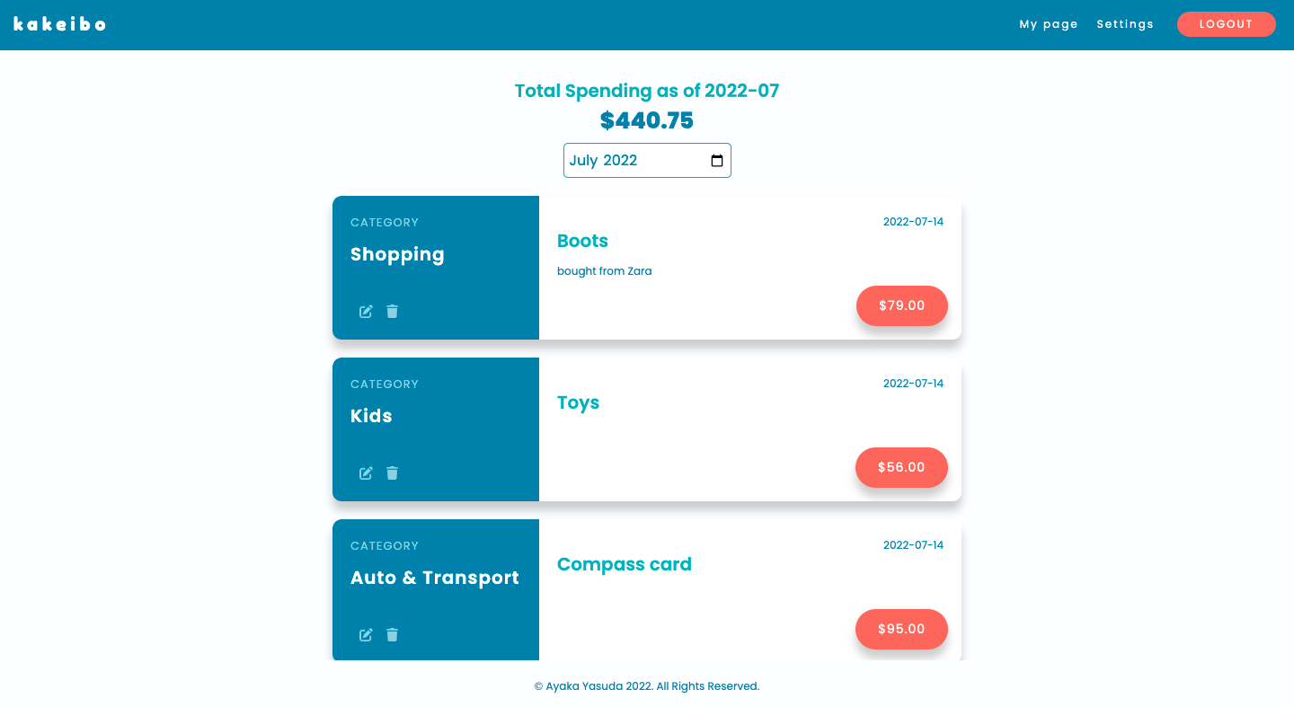 GitHub - AyakaYasuda/kakeibo: An expense tracker app that offers a dashboard to visualize your ...
