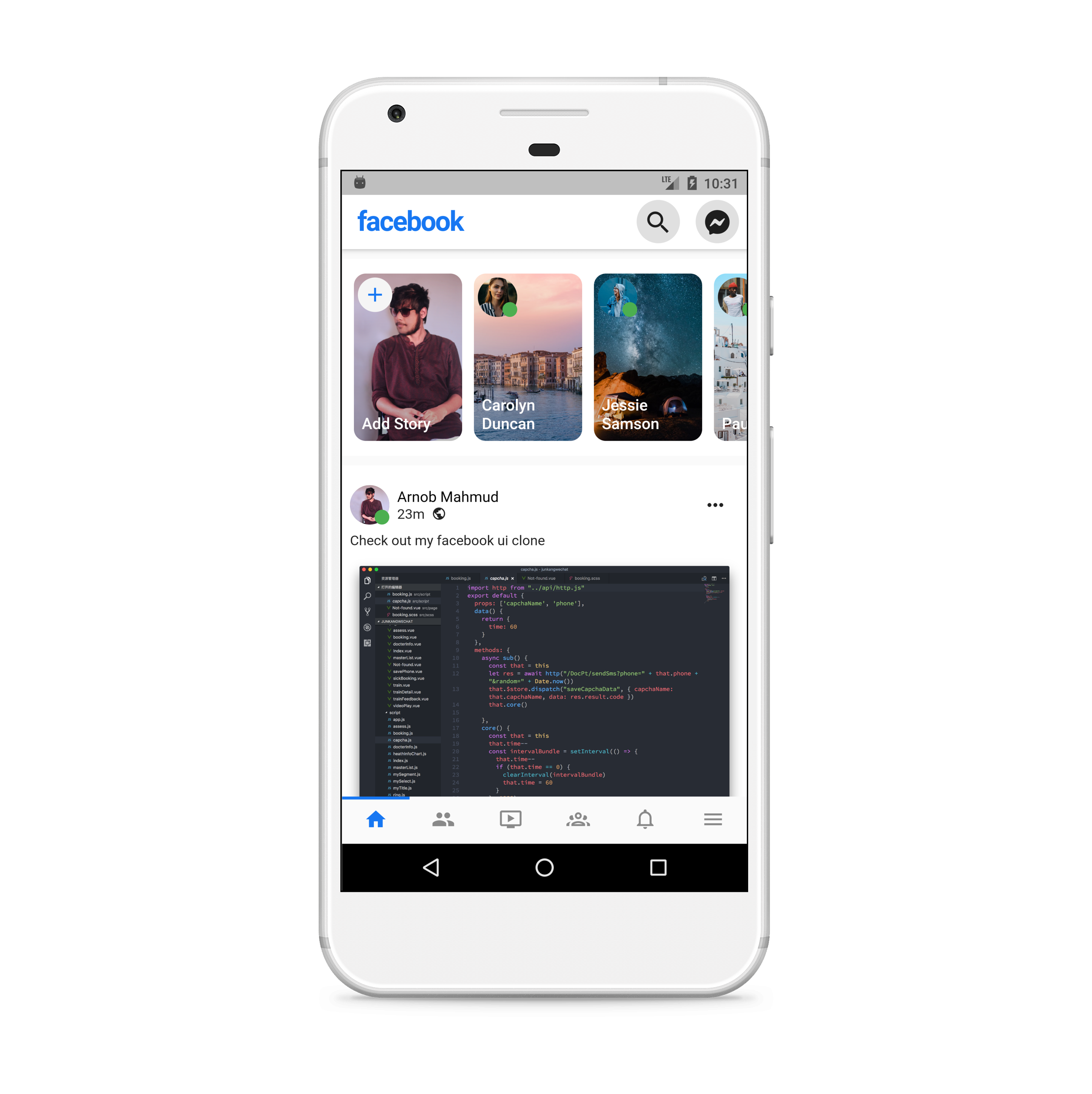 Github Debug Gremlinsfacebook Application Ui Clone Facebook Homepage Layout Ui Clone By