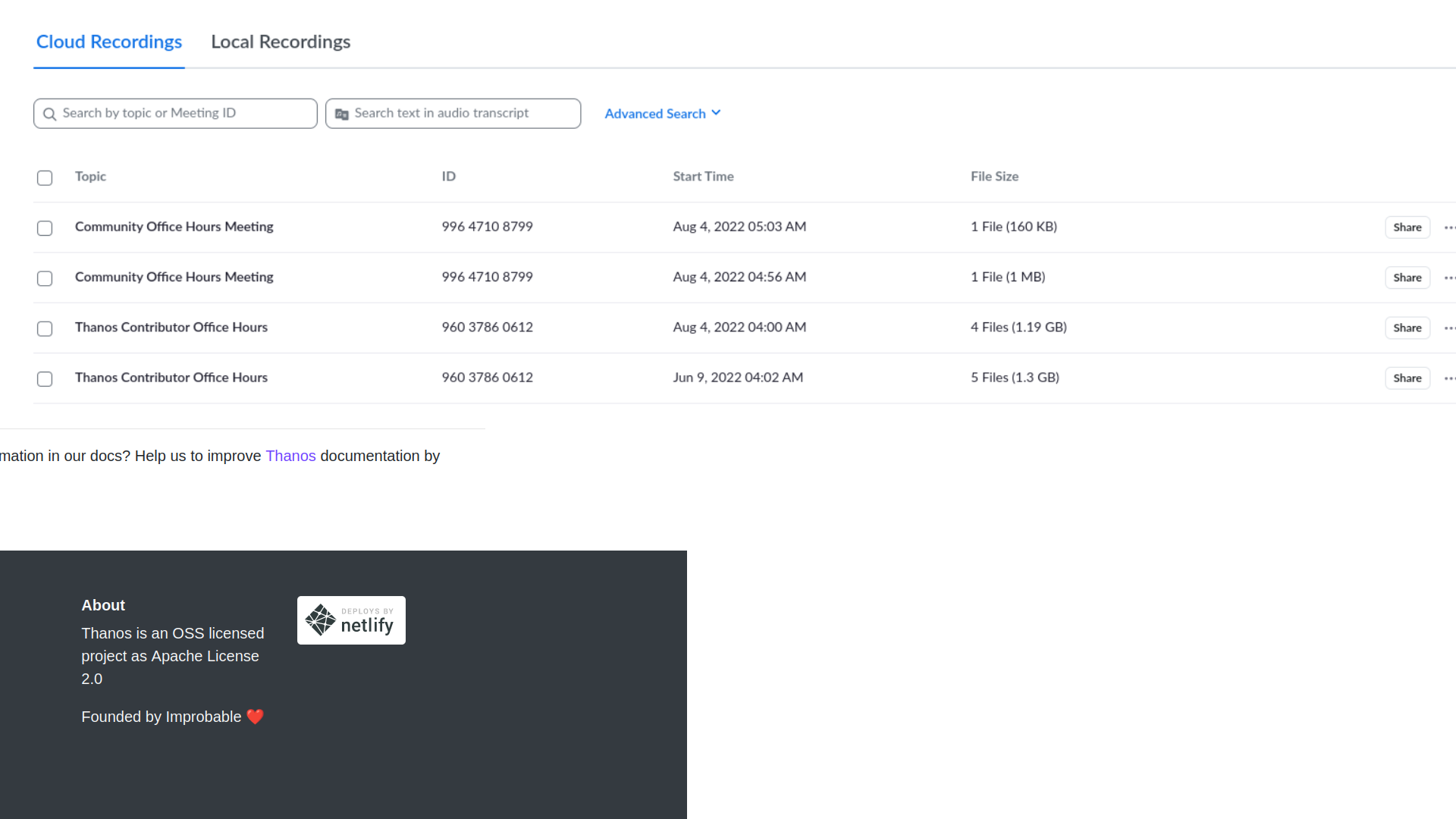 Fix horizontal scroll happening in the page · Issue #6016 · thanos-io/thanos · GitHub