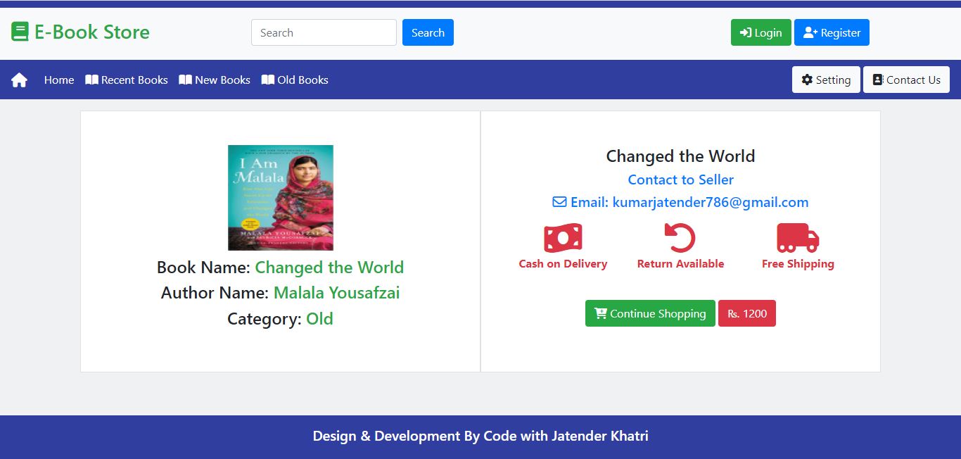 GitHub - Jatender-Khatri/EBook-Store: This project contain only to ...
