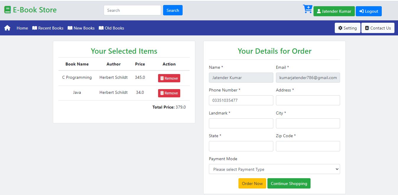 GitHub - Jatender-Khatri/EBook-Store: This project contain only to ...