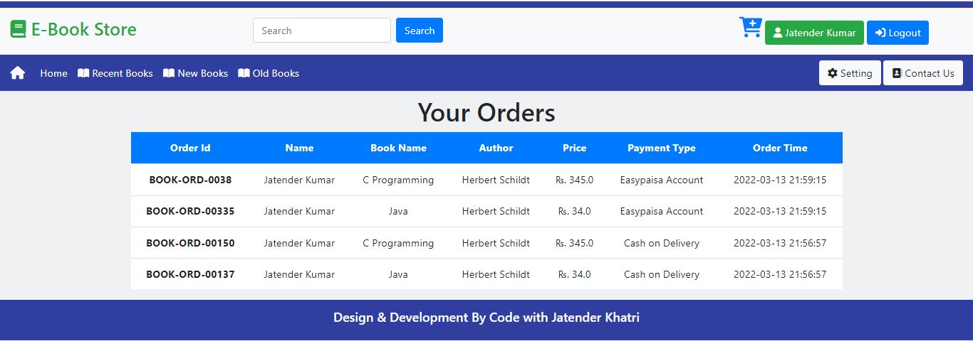 GitHub - Jatender-Khatri/EBook-Store: This project contain only to ...