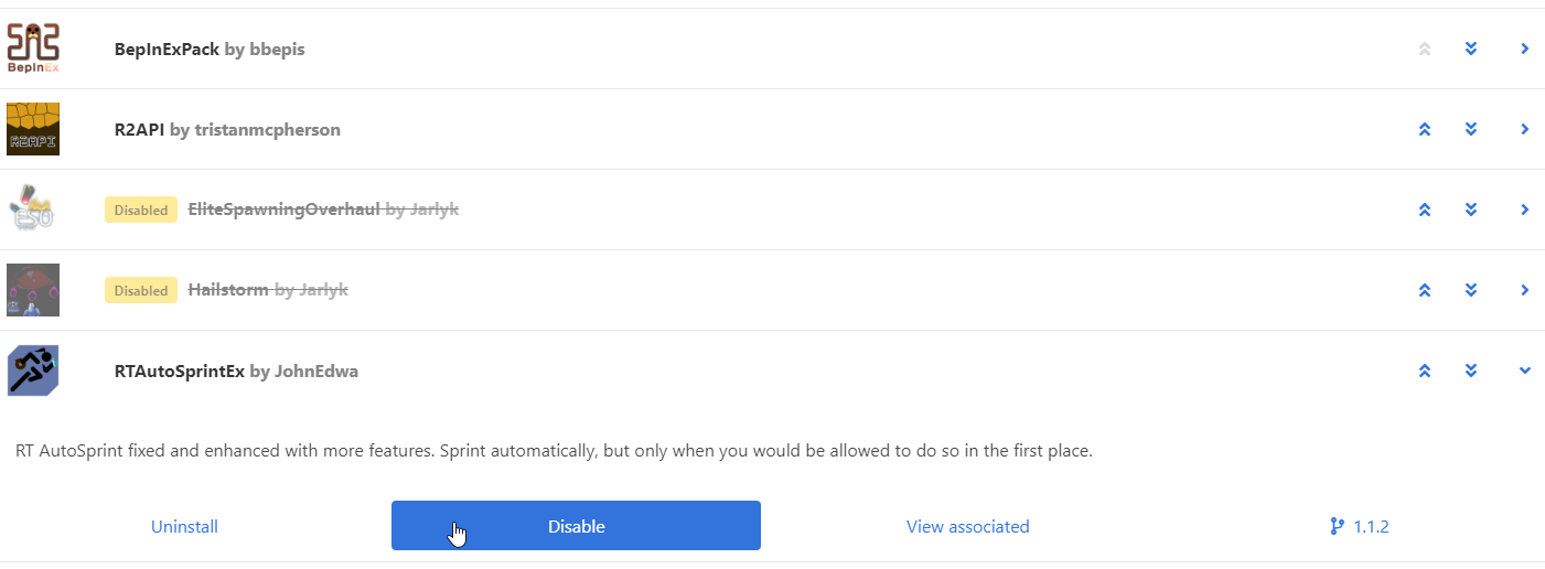 [FEATURE REQUEST] - Improve mod list clarity · Issue #296 · ebkr/r2modmanPlus · GitHub