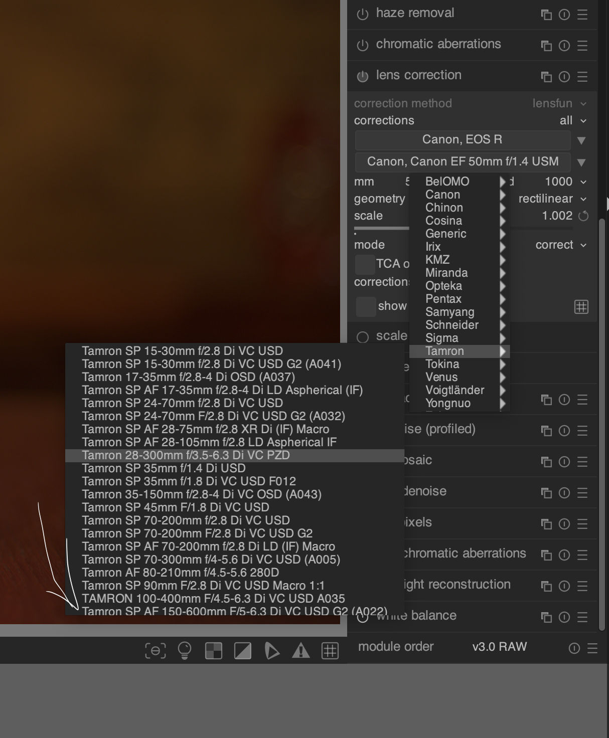 Scroll doesn't work in any popup windows · Issue #14278 · darktable-org/darktable · GitHub