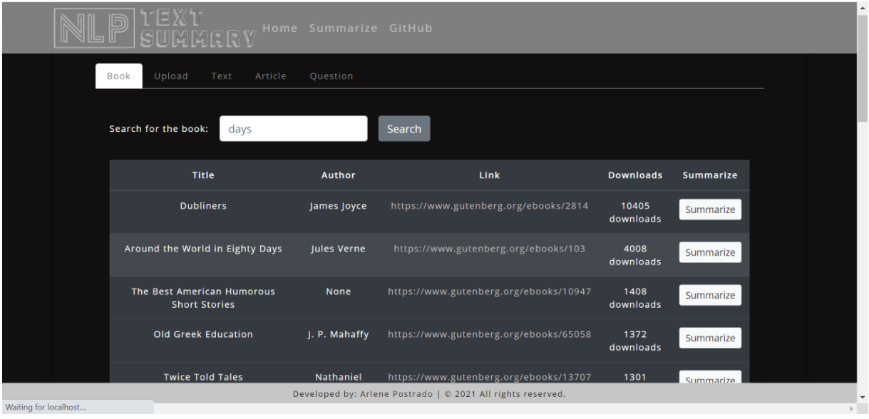 GitHub - arlene14ko/NLP-Text-Summarization: Summarizing a book using ...