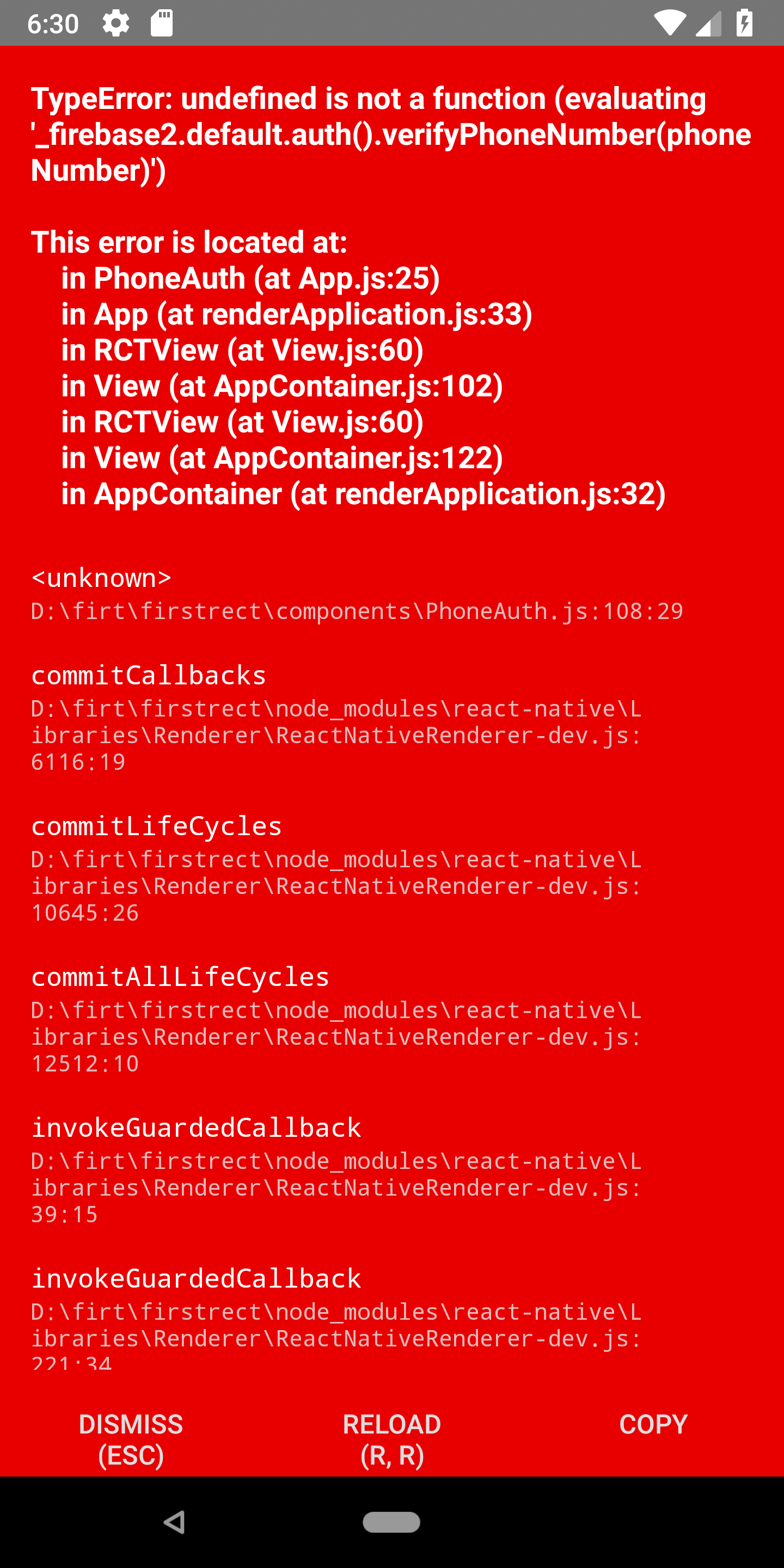 Phone Auth Auto Verification does not work on RELEASE version! · Issue #855 · invertase/react ...