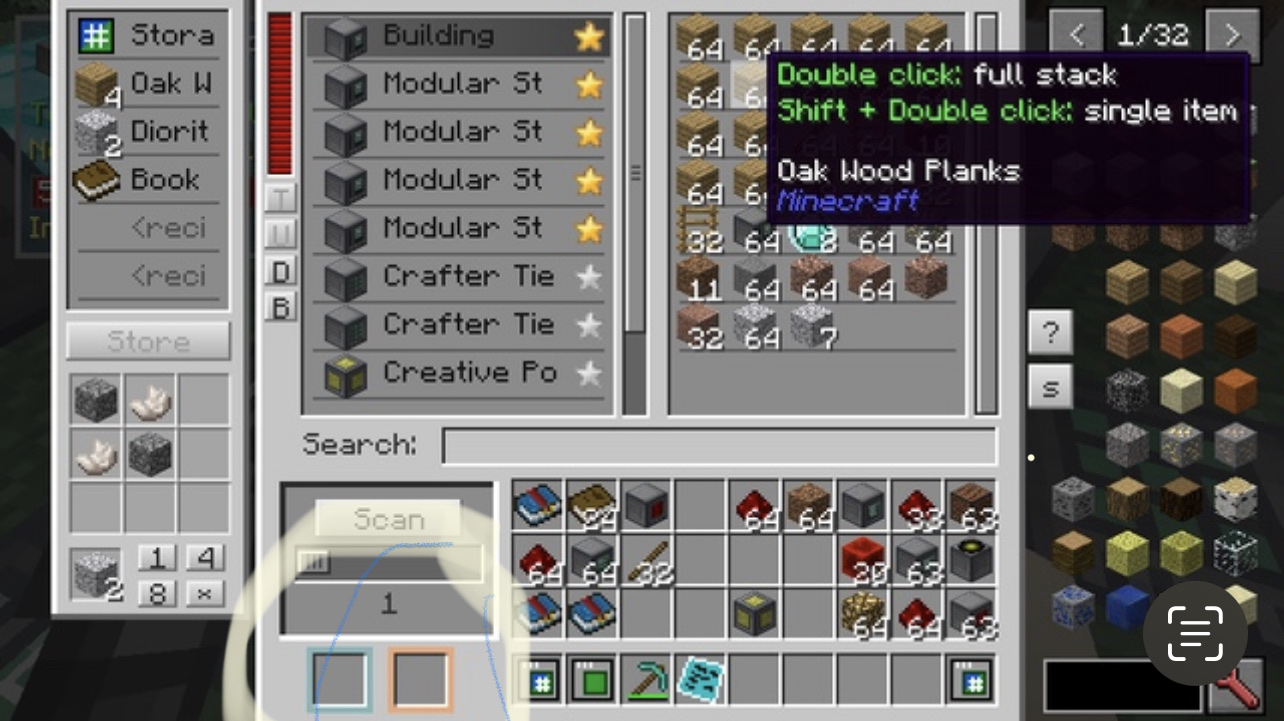 [Bug]: RFToolsStorage:Can't pull items from storage scanner or tablet ...