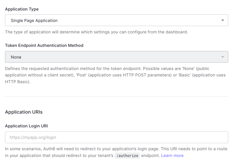 Application Must Not Have Token Endpoint Authentication Method · Issue 266 · Auth0 Terraform