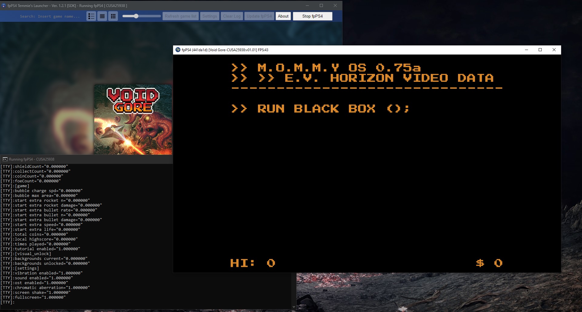 Void Gore - CUSA25938 · Issue #1632 · red-prig/fpps4-game-compatibility ...