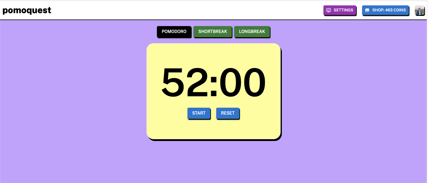 GitHub - kevinleaves/pomoquest: a gamified pomodoro timer to increase ...