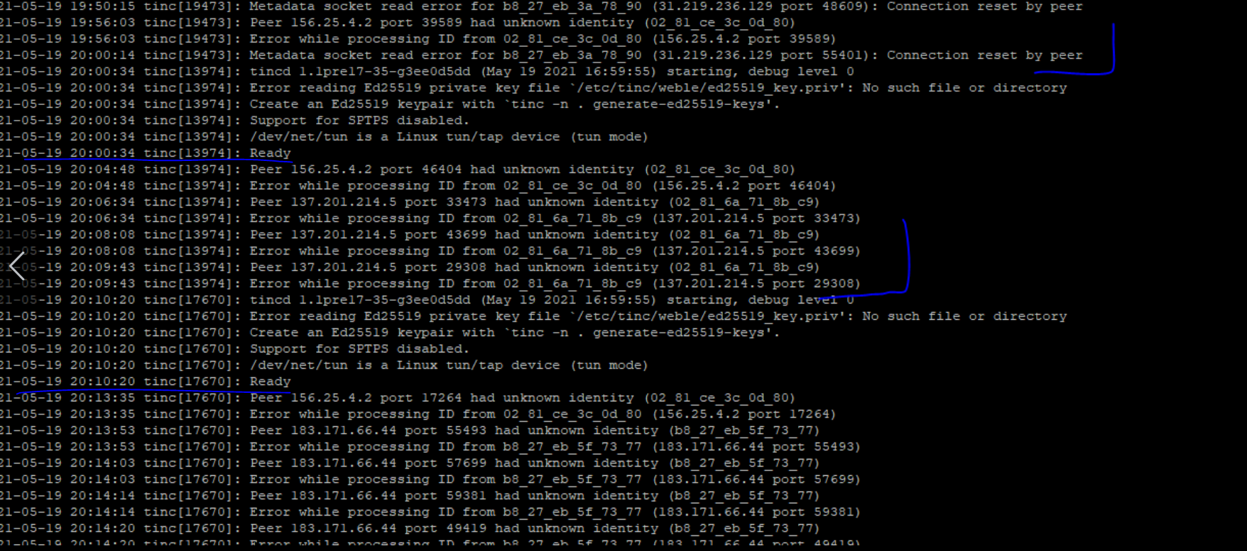 tincd segfault error 6 in libc-2.24.so · Issue #259 · gsliepen/tinc · GitHub