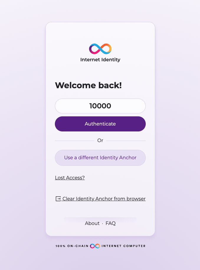 Ux Unify Login Experience · Issue 919 · Dfinity Internet Identity · Github