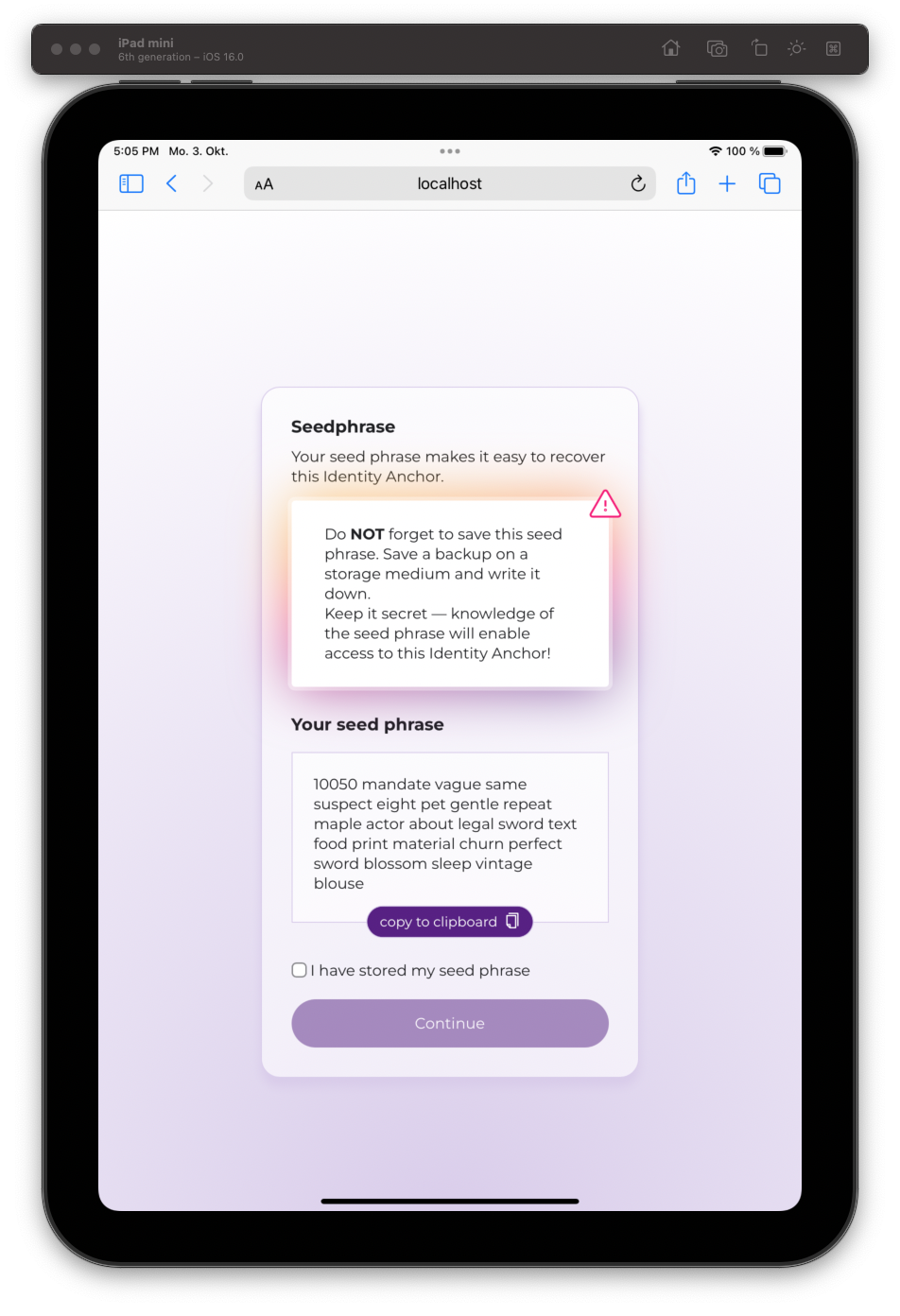 Warnbox Border Gradient Is Cut Off On Ipad · Issue 931 · Dfinity Internet Identity · Github