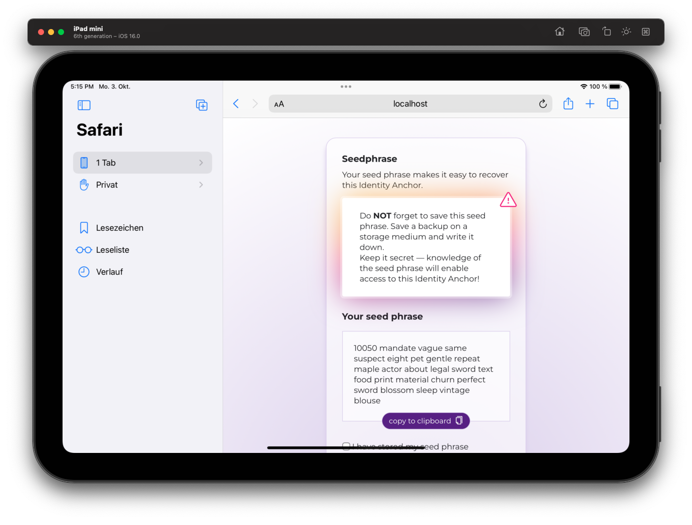 Warnbox Border Gradient Is Cut Off On Ipad · Issue 931 · Dfinity Internet Identity · Github