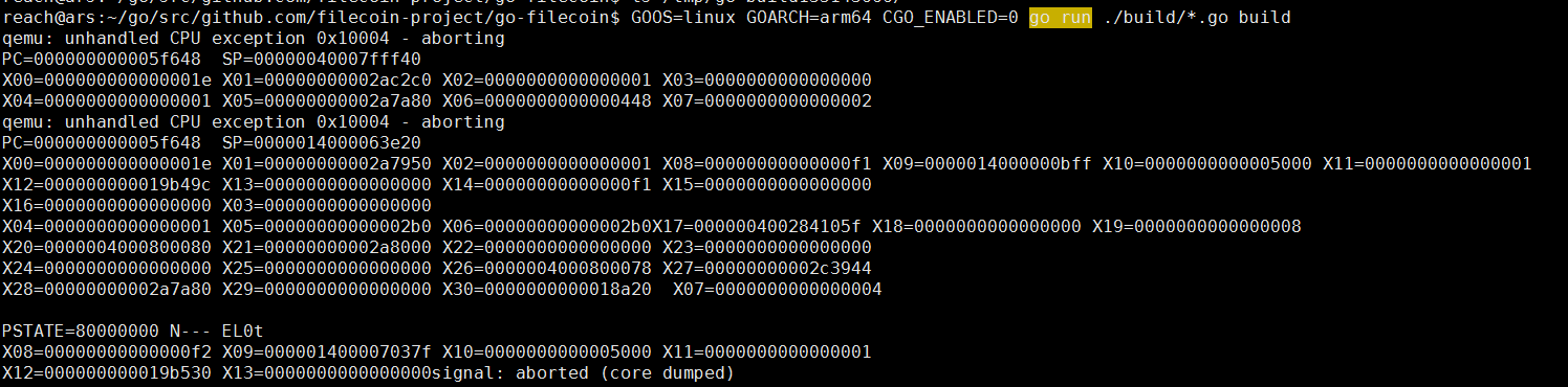 cross-compile the arm/arm64 binary · Issue #2037 · filecoin-project/venus · GitHub