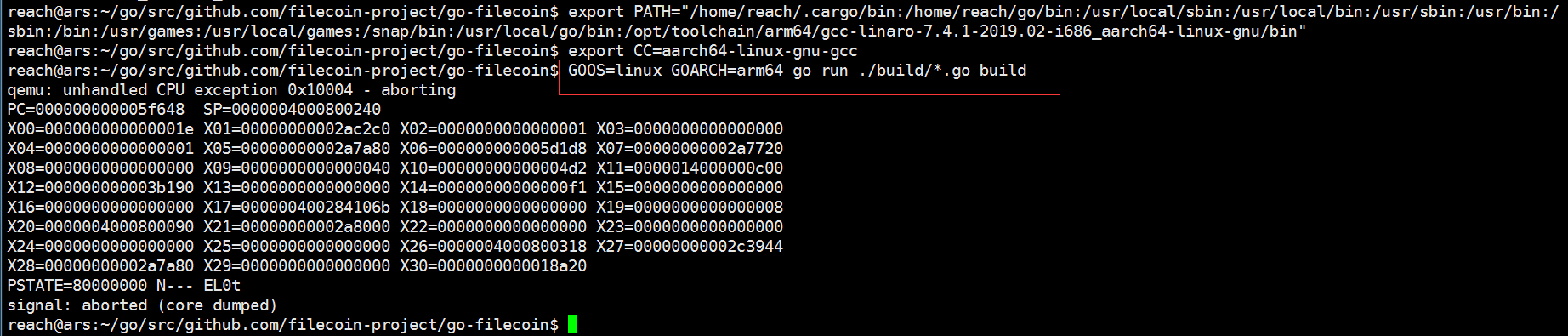 cross-compile the arm/arm64 binary · Issue #2037 · filecoin-project/venus · GitHub