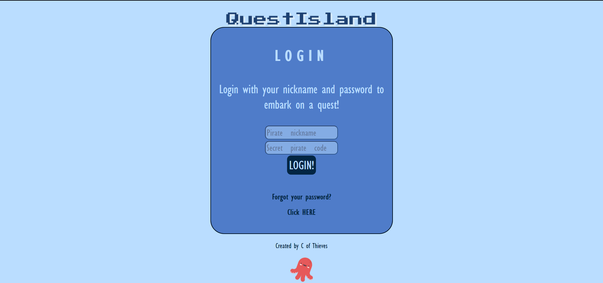 GitHub - kettu0/QuestIsland: First web project for coding school ...